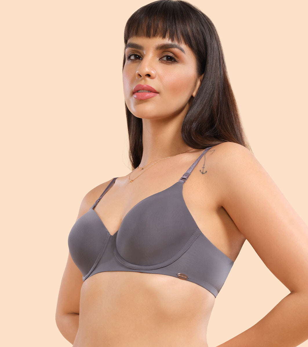Enamor Dope Dye F057 Eco-Friendly T-shirt Bra for Women with Crush-Pro