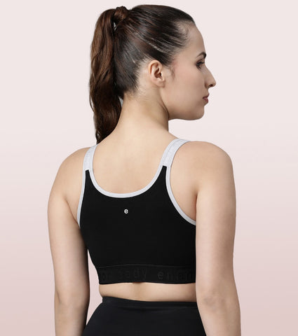Enamor Agion SB28 Antimicrobial Side Shaper Active Sports Bra for Wome